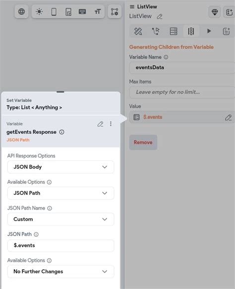 Api Works In Responce And Test But Not Works As Query In Listview Of