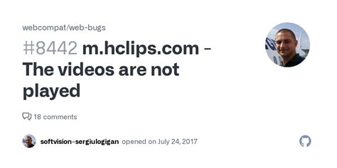 The Videos Are Not Played · Issue 8442 · Webcompatweb