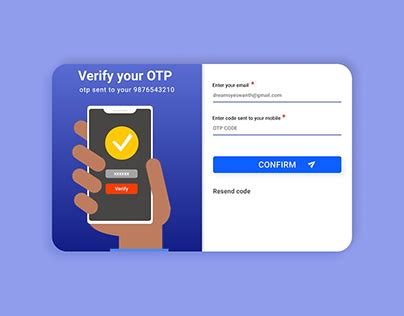 OTP Ui Design Projects Photos Videos Logos Illustrations And Branding Behance