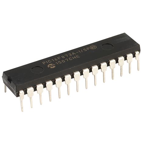 microchip pic16f873a i sp microcontroller rapid electronics