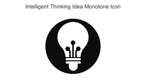 Intelligent Thinking Idea Monotone Icon In Powerpoint Pptx Png And Editable Eps Format PPT Example