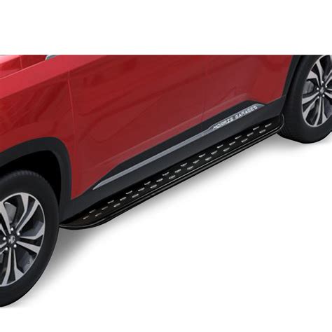 M Tek Silver Drop Side Step For Mg Hector Running Board Foot Step