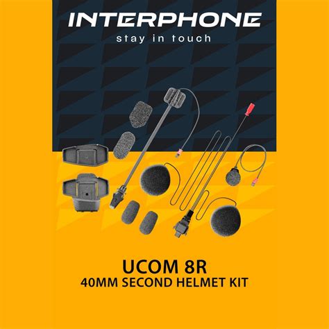 kit audio ucom 40mm completo interphone brasil