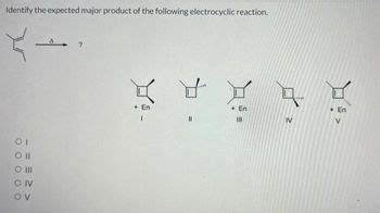 Answered: Identify the expected major product of the following ...