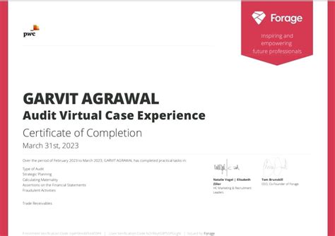 Garvit Agrawal On Linkedin Audit Pwc Experience