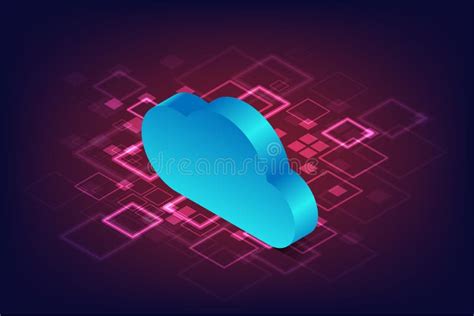 Cloud Storage Data Connections Digital Security Network Technology Innovation Concept Stock