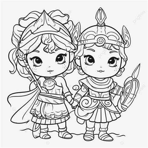 그림 개요 스케치 드로잉이 있는 아기 공주를 위한 색칠 페이지 벡터 신화 그림 신화 개요 신화 스케치 Png 일러스트 및 벡터 에 대한 무료 다운로드 Pngtree