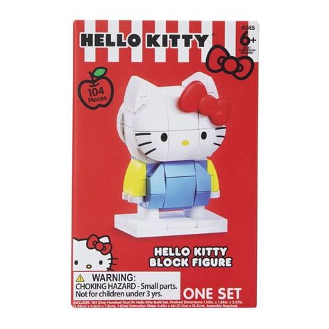 Sanrio Hello Kitty Build Kit Block Figure Toy Set 104 Pieces Ages 6