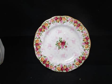 Royal Albert Peach Damask Old Country Roses 8 Plate Etsy