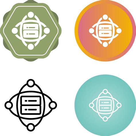Cluster Server Vector Icon Vector Art At Vecteezy
