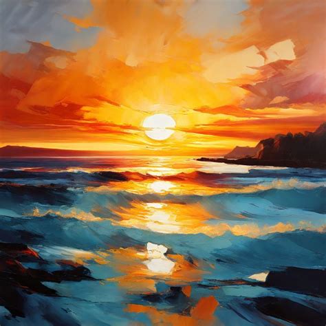 The Sunrise Art And Feeling Sunrise Art Sunrise Art Painting