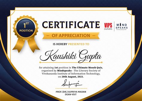 kaushiki gupta on linkedin vsit vips moseb quiz onlinequiz