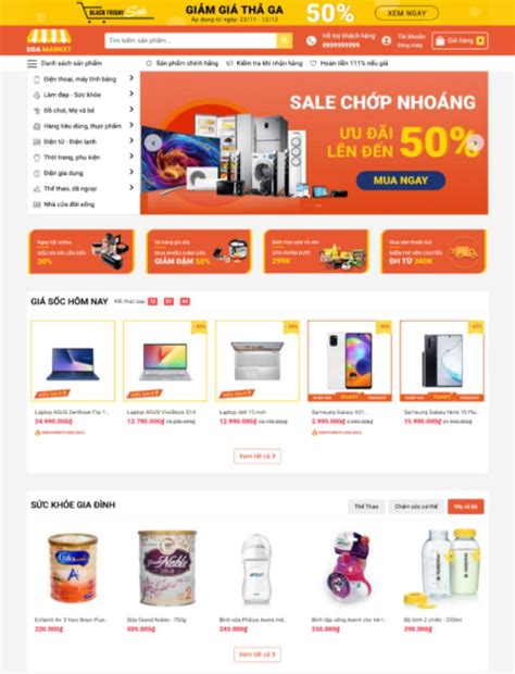 Top mẫu giao diện website bán hàng đẹp như đơn giản chuyên nghiệp OECC