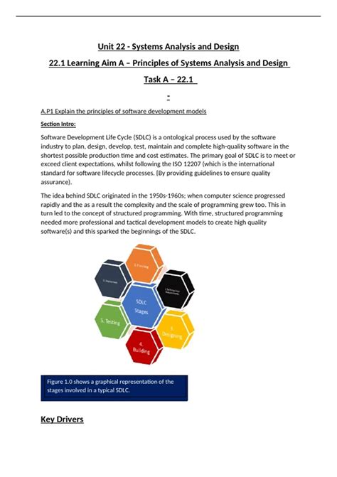 Pearson Btec Level 3 Extended Diploma In Computing Unit 221 Systems