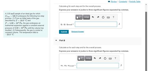Solved Calculate Q For Each Step And For The Overall Chegg Com