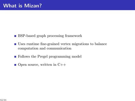 Presentation On Mizan A System For Dynamic Load Balancing In Large Scale Graph Processing Pdf