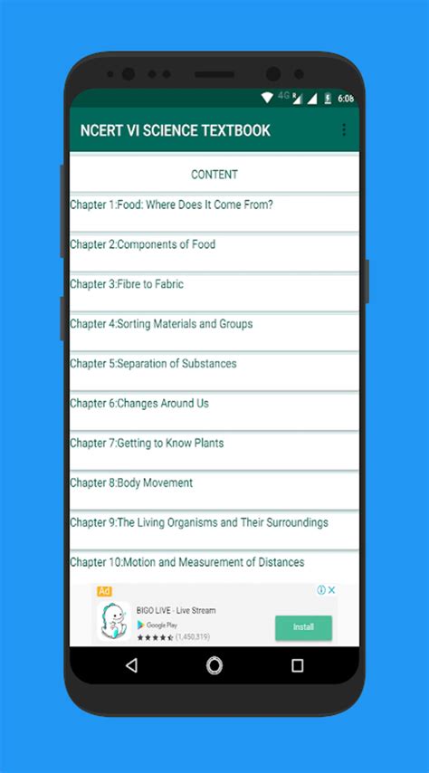 Class Vi Science Textbook Apk For Android Download