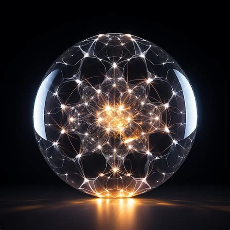 Premium Photo Glowing Light Source From Inside