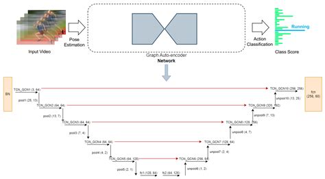 Spatiotemporal Graph Autoencoder Network For Skeleton Based Human
