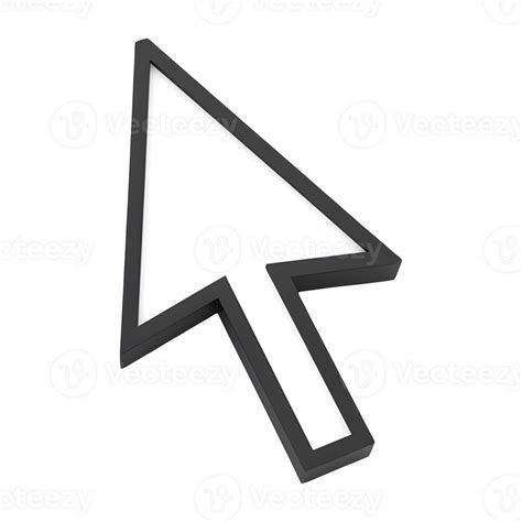 Three Dimensional Cursor Pointer Icon Design Element 63105625 Png
