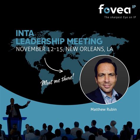 Matthew Rubin On Linkedin Inta Trademarks Patents Conferences Fovea Foveaip