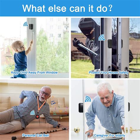 Daytech Wireless CC Alarm Sensor SOS Button Door Waterproof Wireless Window Door Open Alarm