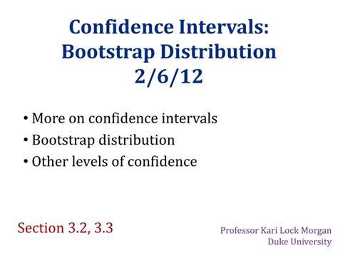 PPT Confidence Intervals Bootstrap Distribution 2 6 12 PowerPoint Presentation ID 1938198