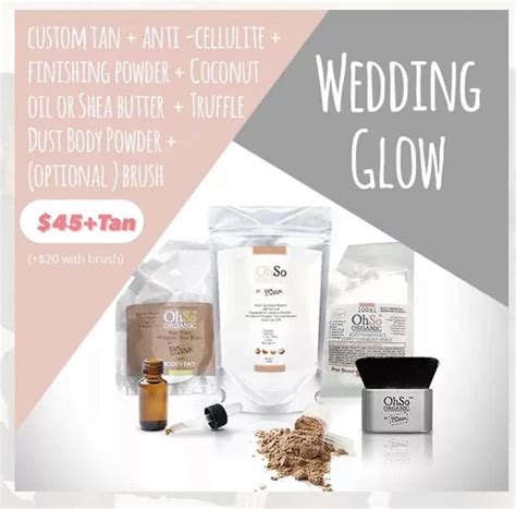 Tanning Menu Organic Spray Tan Mobile Airbrush Tan