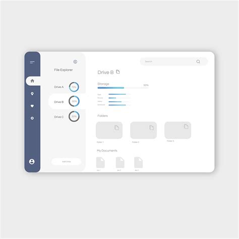 File Explorer UI Design On Behance
