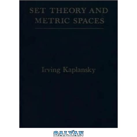 خرید و قیمت دانلود کتاب Set Theory And Metric Spaces ترب