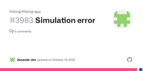 Simulation Error · Issue 3983 · Fritzingfritzing App · Github