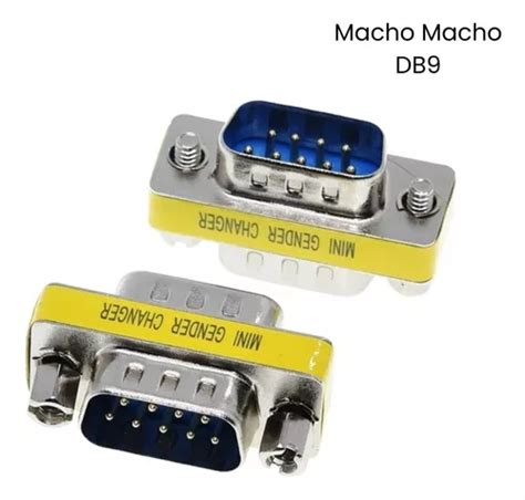 Conector Db9 9 Pines Macho Macho Adaptador Rs232 Serial Mercadolibre