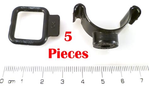 Insuloid C2 Screw Mount Cable Cradler2 Loop Strap Black 5 Pieces