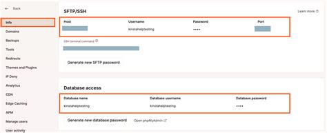 Database Management Database Access Kinsta® Docs