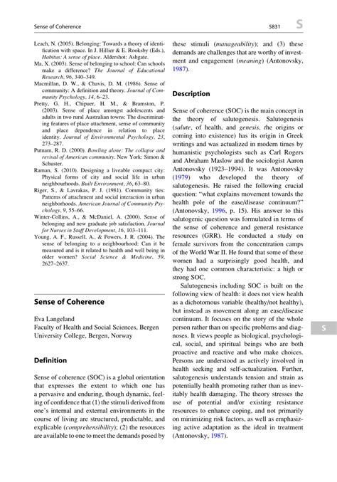 PDF Sense Of Coherence
