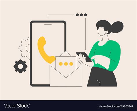 Get In Touch Abstract Concept Royalty Free Vector Image