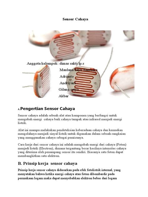 Sensor Cahaya Pdf Komputer Teknologi And Rekayasa