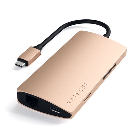 Slim Type C Aluminum Multi Port Adapter V2 Satechi Apple And Pc