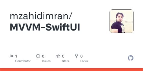 GitHub Mzahidimran MVVM SwiftUI