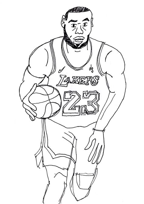 Lebron James Coloring Sheets