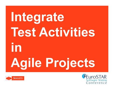 integrate test activities in agile ppt