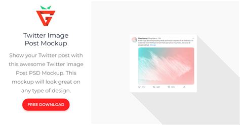Twitter Image Post Mockup