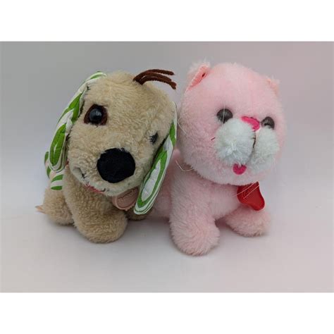 Kenner Strawberry Shortcake Pupcake Dog Custard Cat Plush 1980 Stuffed