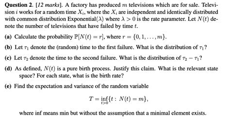 Solved Question 2 12 Marks A Factory Has Produced M