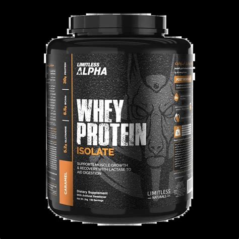 Limitless Alpha Whey Protein Isolate 2kg 60 Servings Musclehouse
