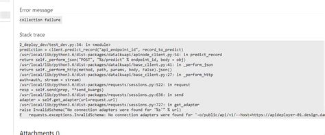 Api Deployer Node Test Queries Error With Python Dataiku Modules