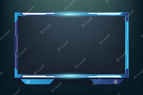 Premium Vector Simple Streaming Overlay And Screen Interface