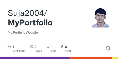 github suja2004 myportfolio my portfolio website