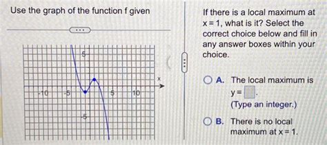 Solved Use The Graph Of The Function F Given 10 5 5 10 X If