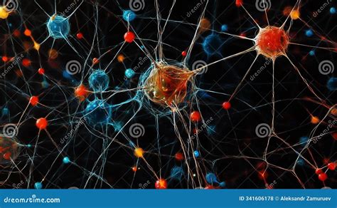 Intricate Network Visualization Showing Connections Between Nodes In An Ai Model Highlighting